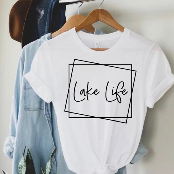 Tops | Lake Life Shirt Cute Beach Tshirt Vacation Shirt Lake House ...